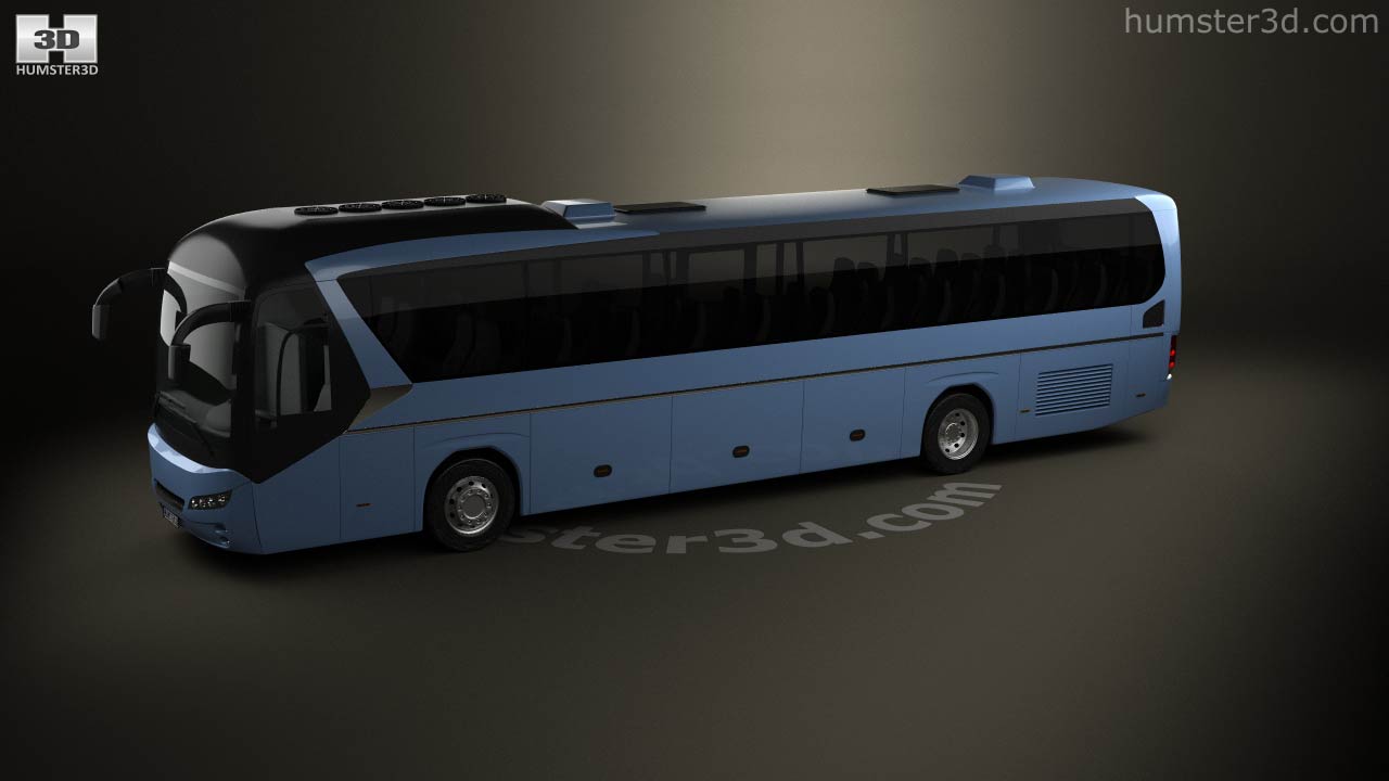360 view of Neoplan Jetliner bus 2012 3D model - 3DModels store
