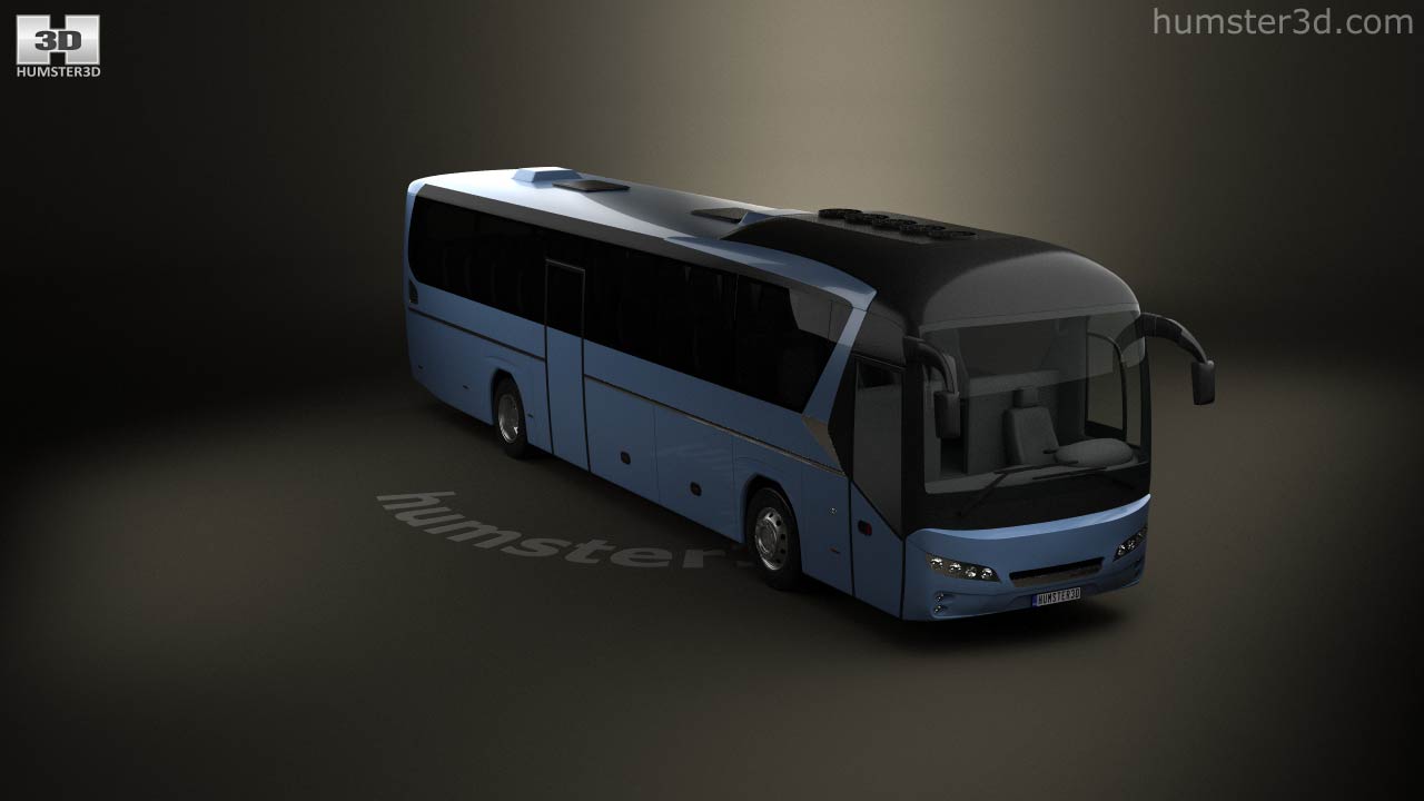 360 view of Neoplan Jetliner bus 2012 3D model - 3DModels store