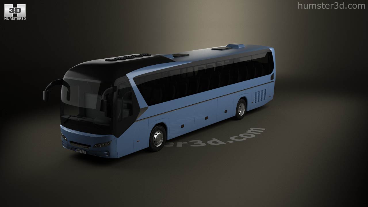 360 view of Neoplan Jetliner bus 2012 3D model - 3DModels store