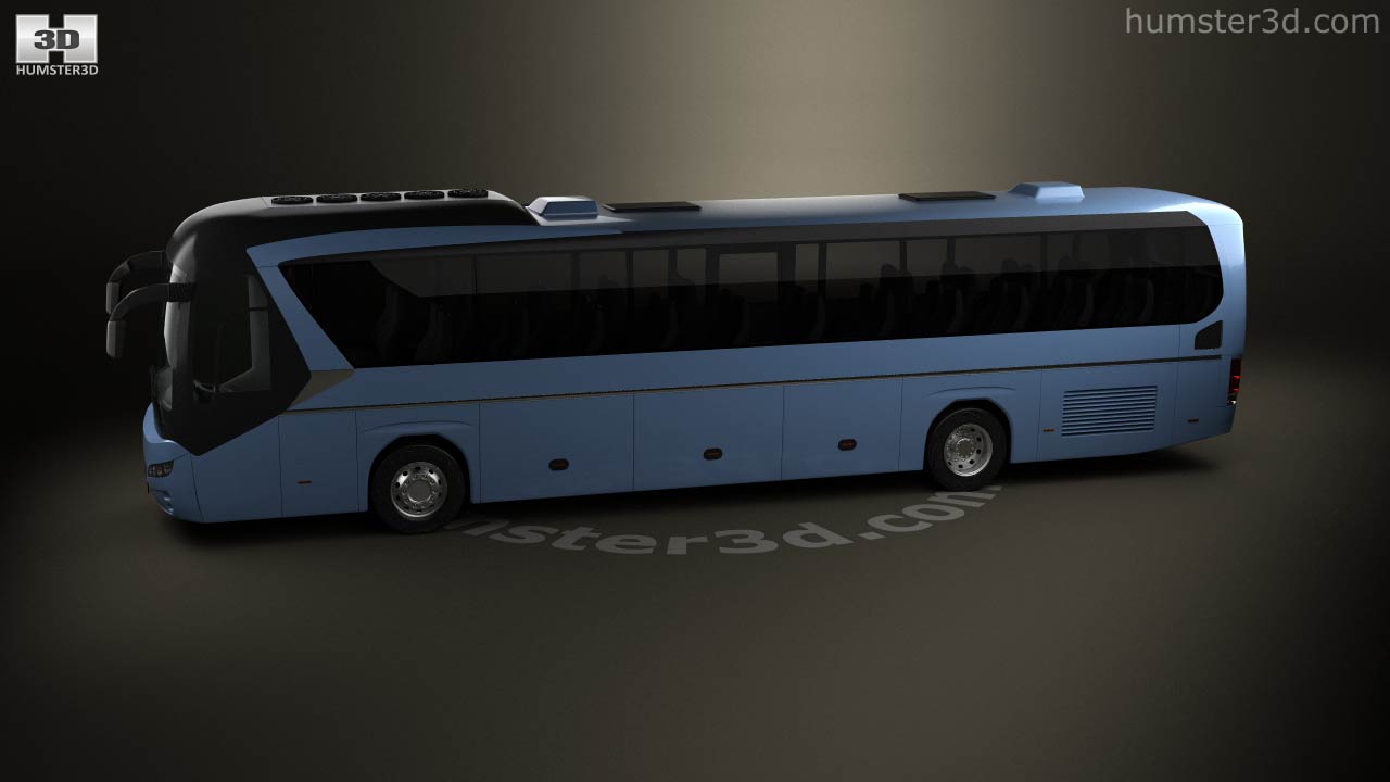 360 view of Neoplan Jetliner bus 2012 3D model - 3DModels store