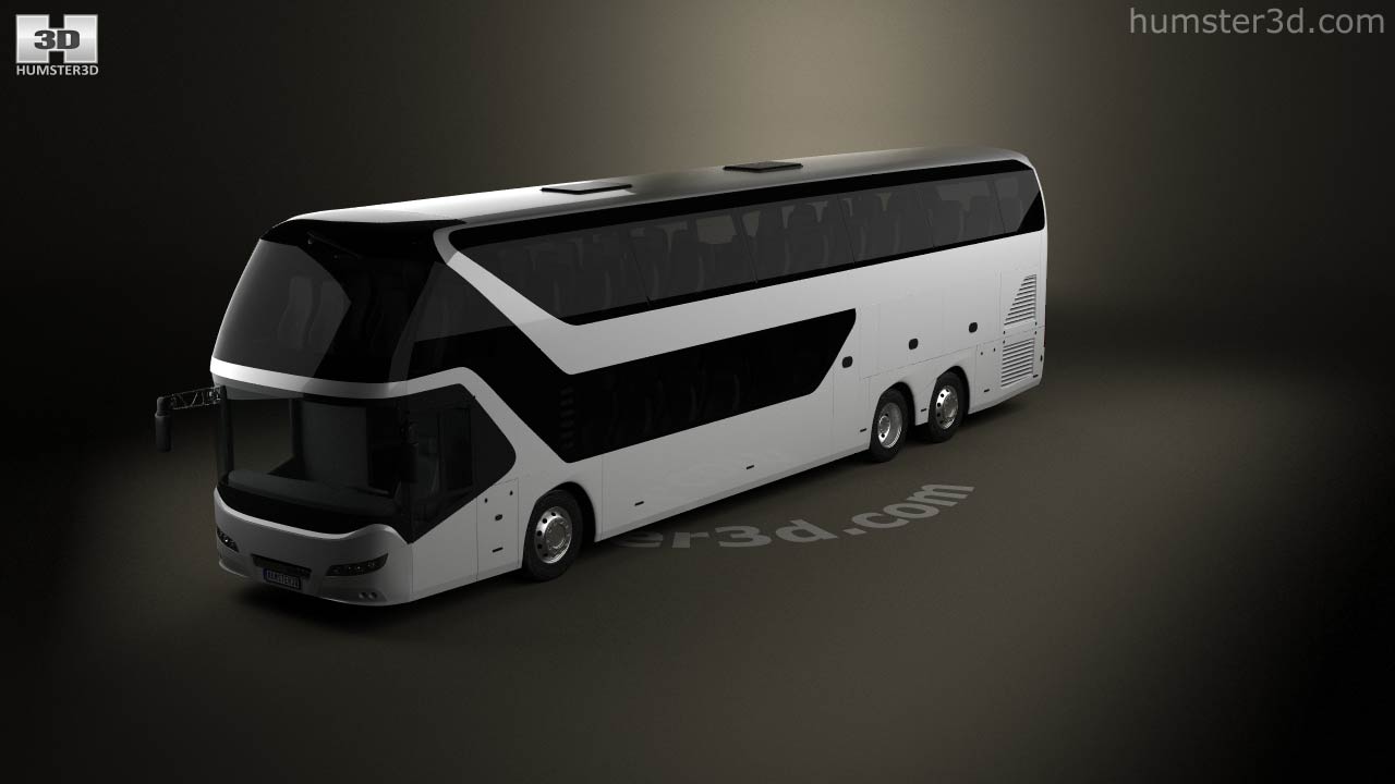 360 view of Neoplan Skyliner bus 2010 3D model - 3DModels store