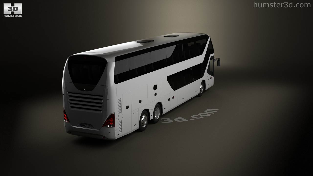 360 view of Neoplan Skyliner bus 2010 3D model - 3DModels store