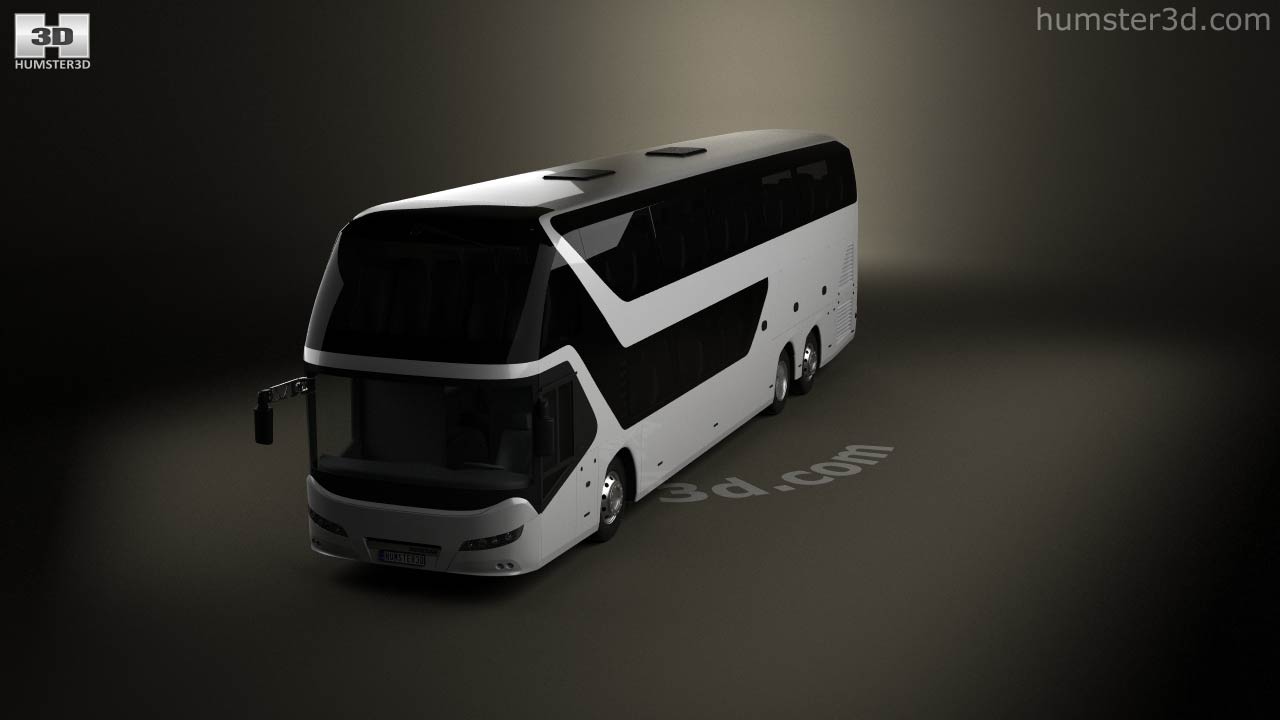 360 view of Neoplan Skyliner bus 2010 3D model - 3DModels store