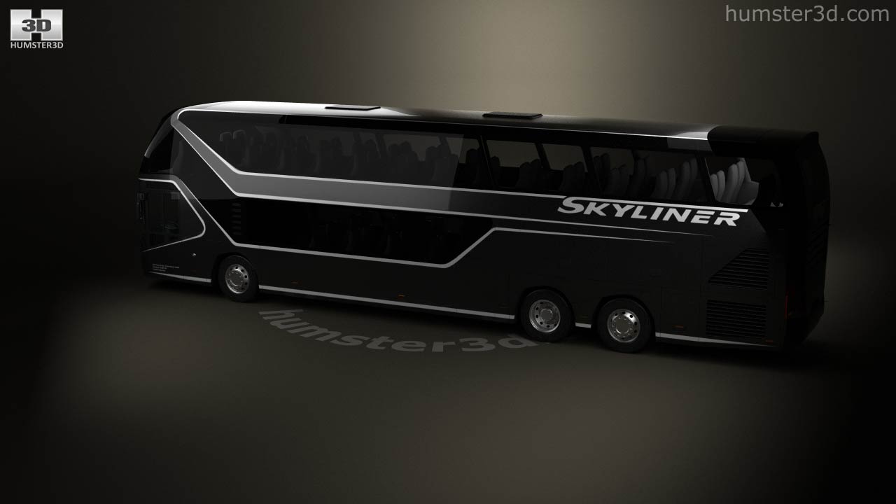 360 view of Neoplan Skyliner bus 2015 3D model - 3DModels store