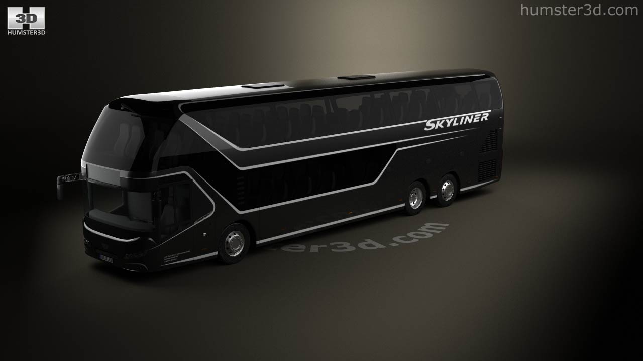 360 view of Neoplan Skyliner bus 2015 3D model - 3DModels store