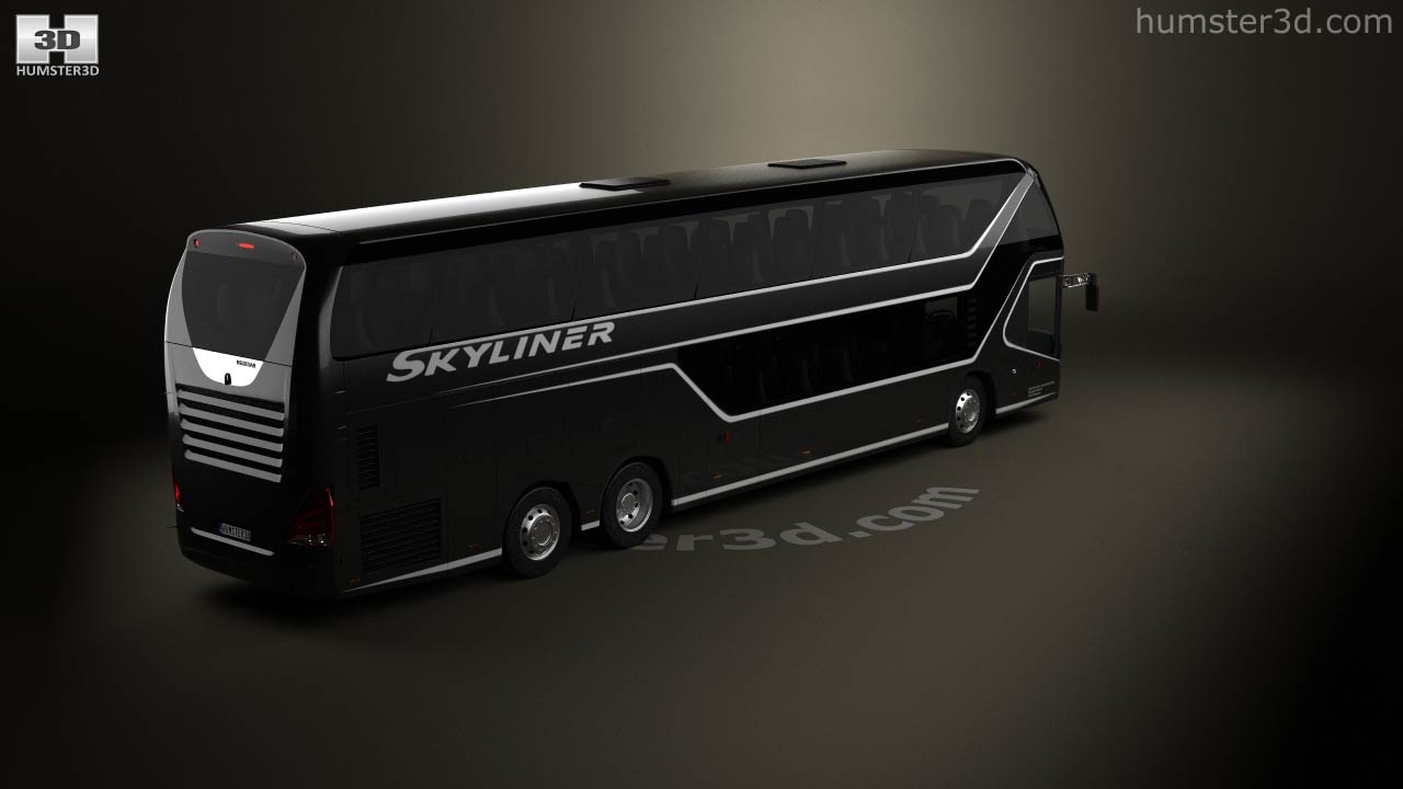 360 view of Neoplan Skyliner bus 2015 3D model - 3DModels store