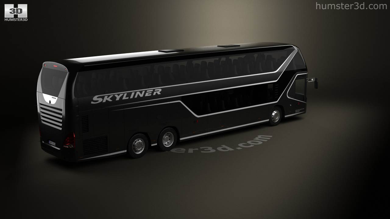 360 view of Neoplan Skyliner bus 2015 3D model - 3DModels store