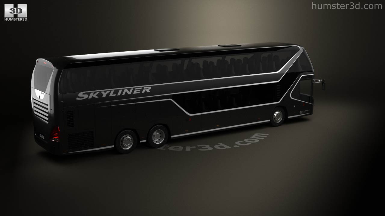 360 view of Neoplan Skyliner bus 2015 3D model - 3DModels store