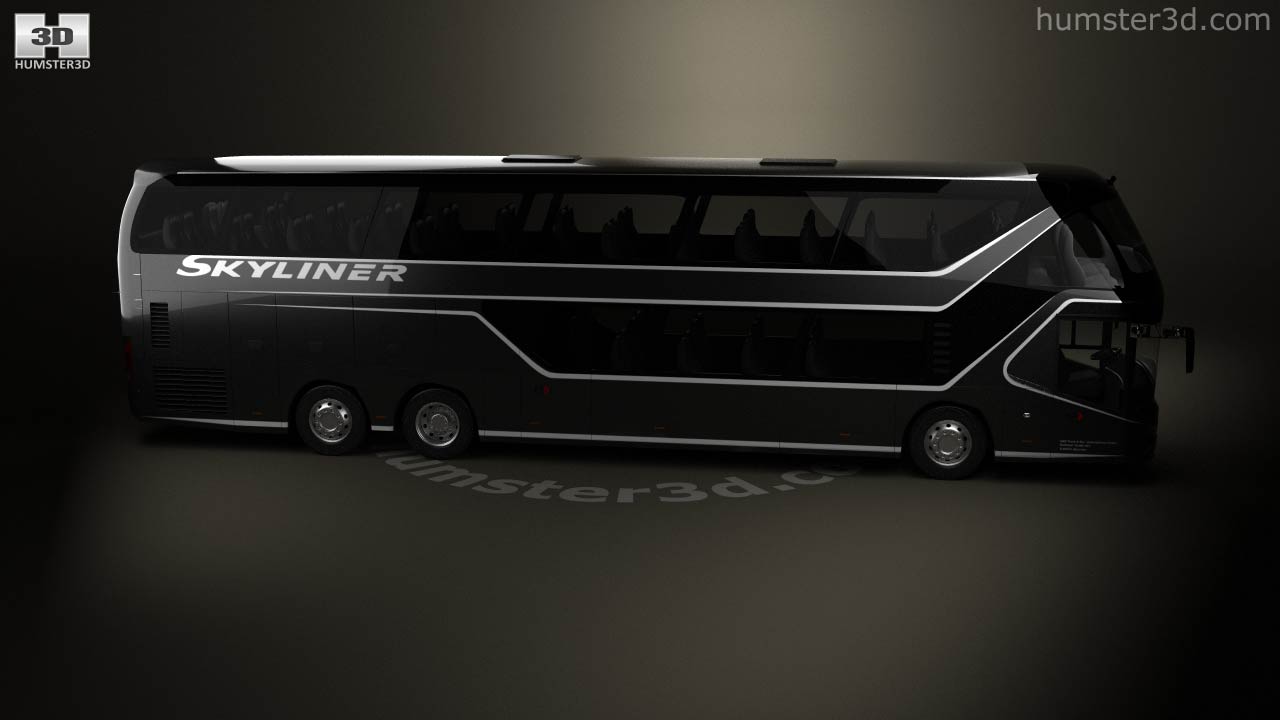 360 view of Neoplan Skyliner bus 2015 3D model - 3DModels store