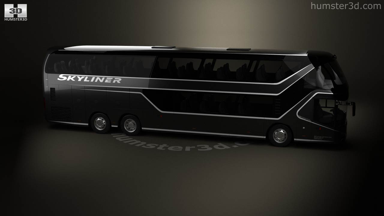 360 view of Neoplan Skyliner bus 2015 3D model - 3DModels store