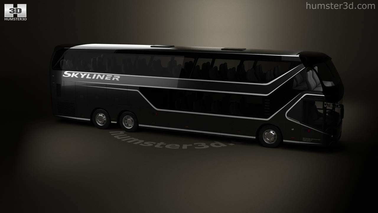 360 view of Neoplan Skyliner bus 2015 3D model - 3DModels store