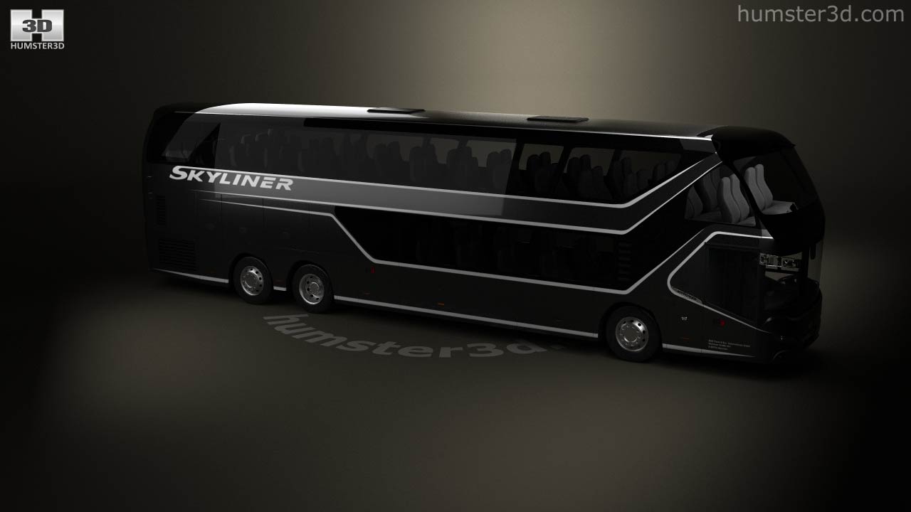 360 view of Neoplan Skyliner bus 2015 3D model - 3DModels store
