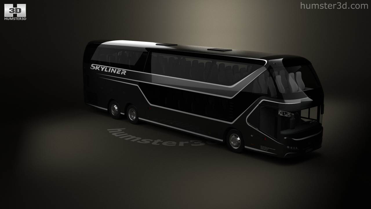 360 view of Neoplan Skyliner bus 2015 3D model - 3DModels store