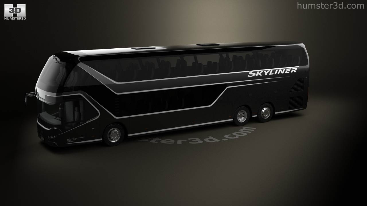 360 view of Neoplan Skyliner bus 2015 3D model - 3DModels store