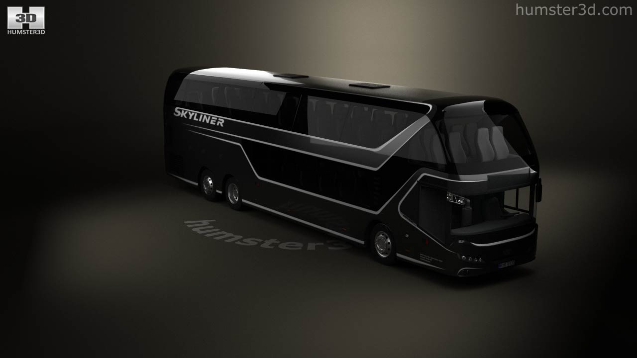 360 view of Neoplan Skyliner bus 2015 3D model - 3DModels store