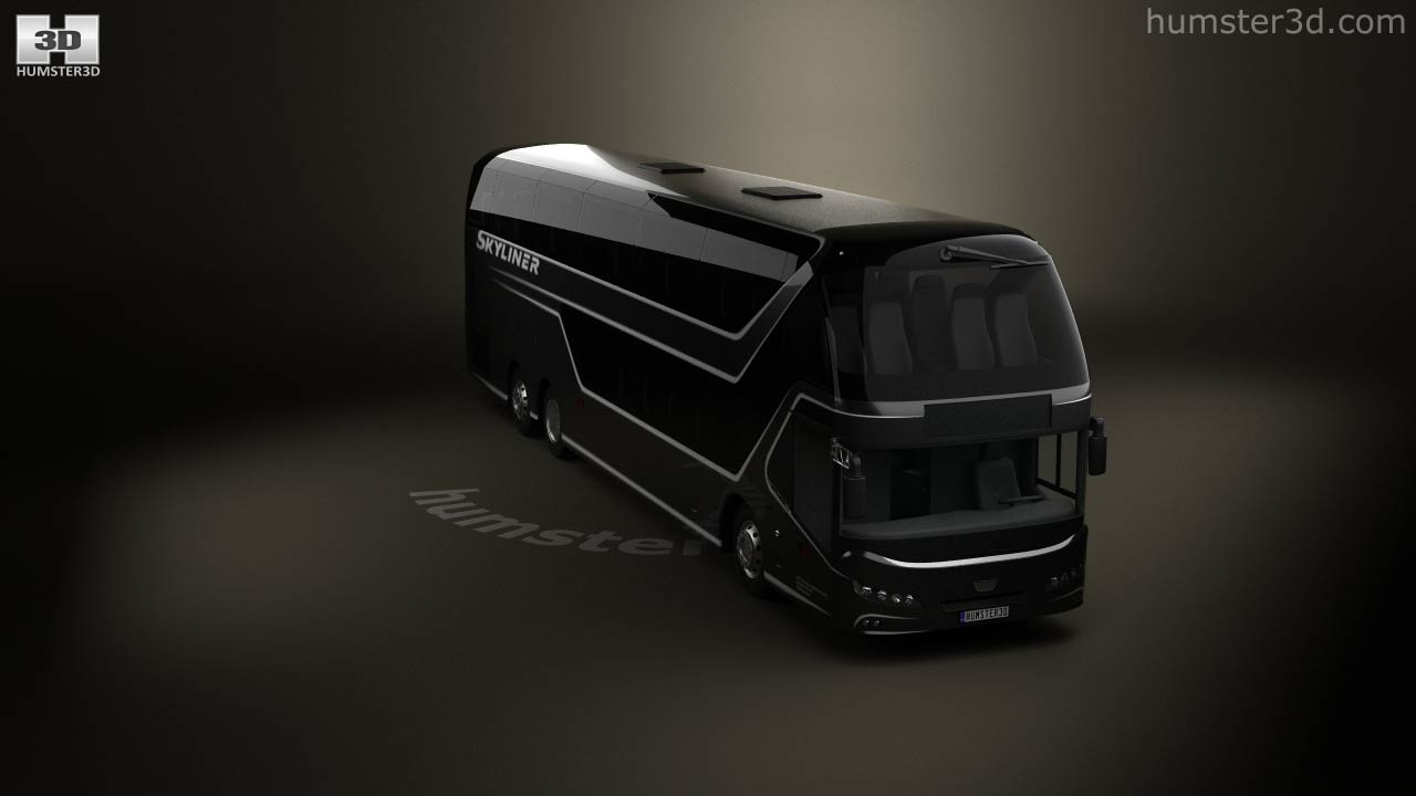 360 view of Neoplan Skyliner bus 2015 3D model - 3DModels store