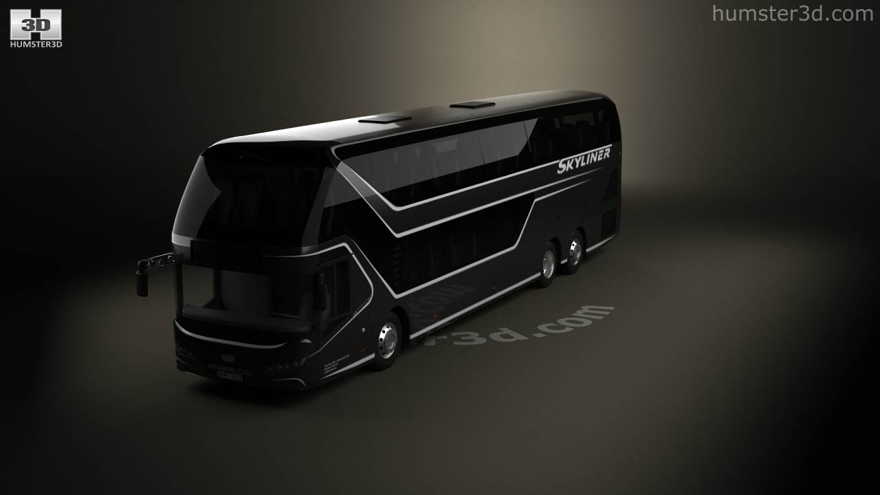 360 view of Neoplan Skyliner bus 2015 3D model - 3DModels store