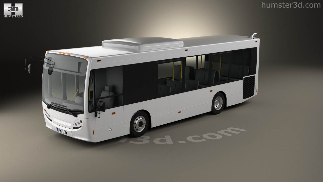 360 view of New Flyer MiDi bus 2016 3D model - 3DModels store