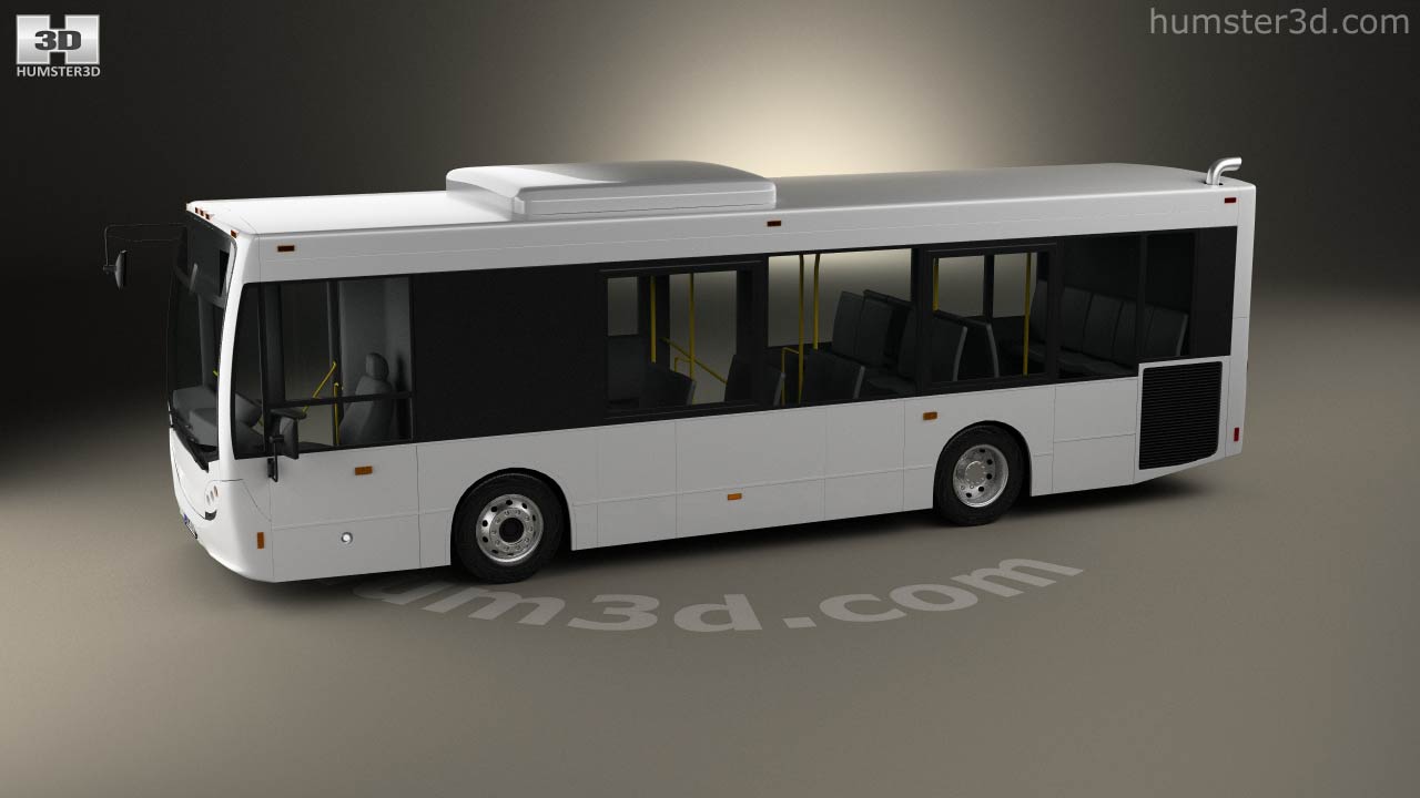 360 view of New Flyer MiDi bus 2016 3D model - 3DModels store