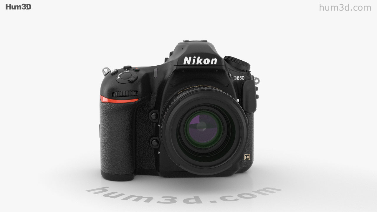 360 view of Nikon D850 3D model - 3DModels store