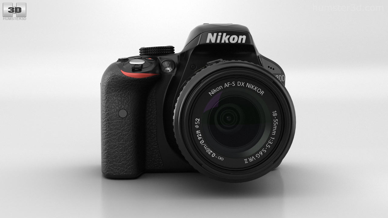 360 view of Nikon D3300 3D model - 3DModels store