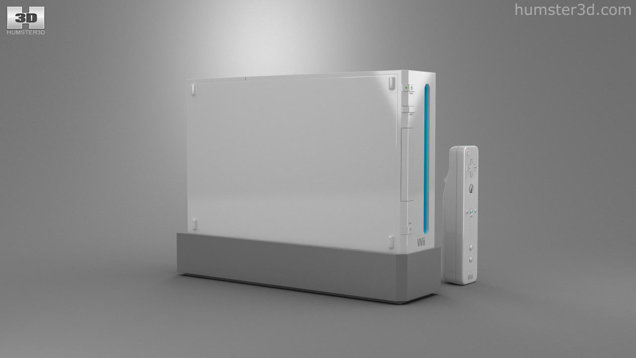 360 view of Nintendo Wii 3D model - 3DModels store