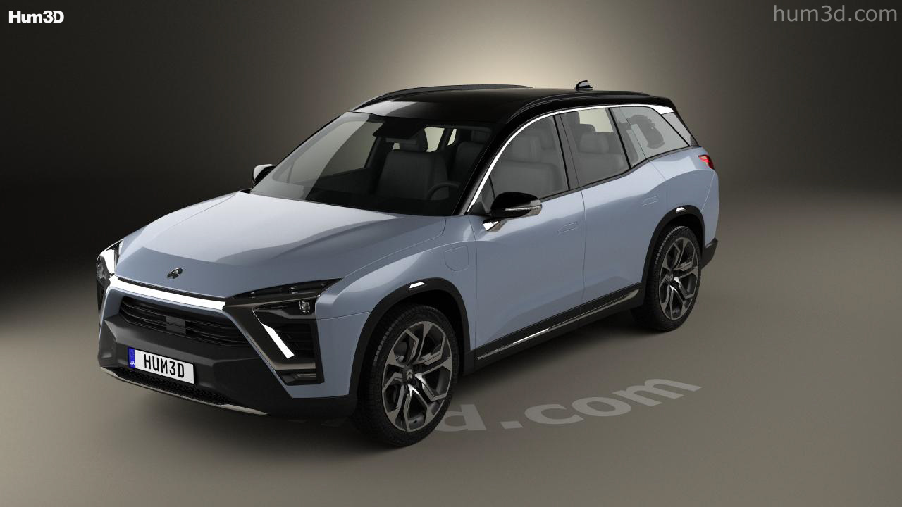 360 view of Nio ES8 2020 3D model - 3DModels store
