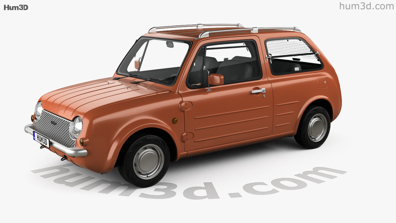 360 view of Nissan Pao 1991 3D model - 3DModels store