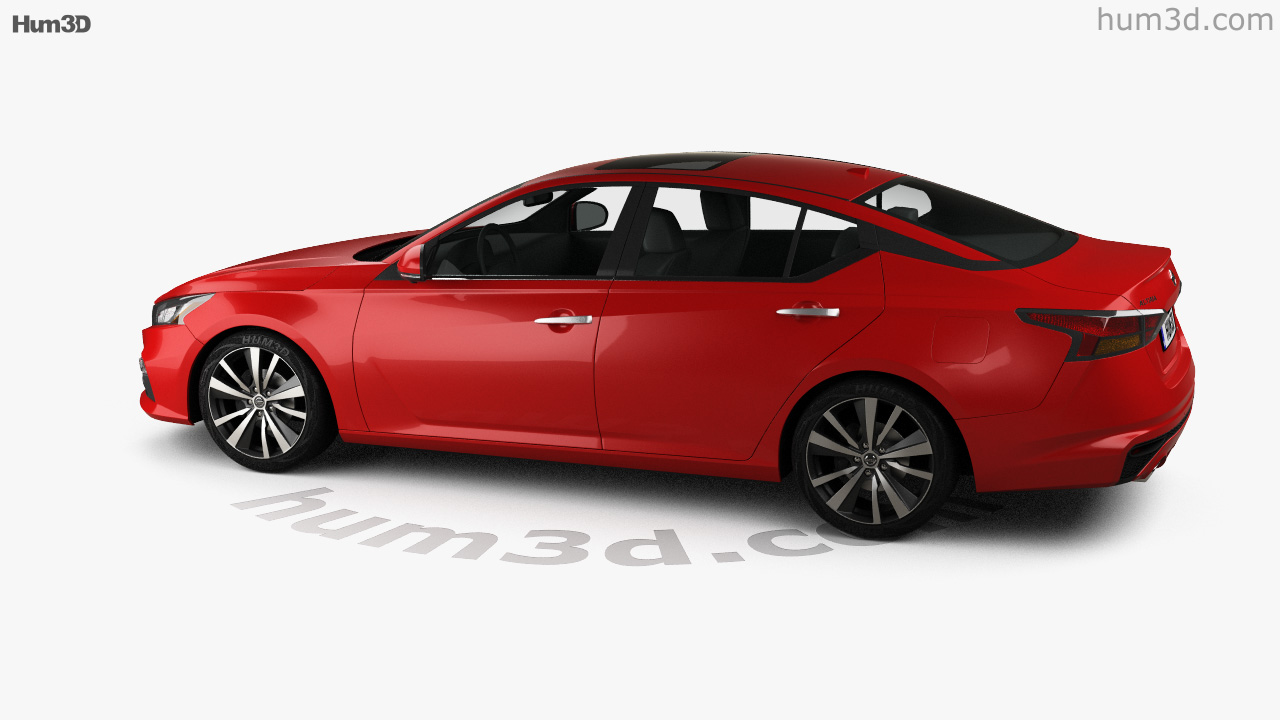360 view of Nissan Altima Platinum 2021 3D model - 3DModels store