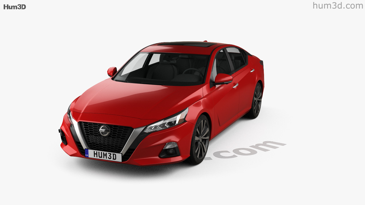 360 view of Nissan Altima Platinum 2021 3D model - 3DModels store