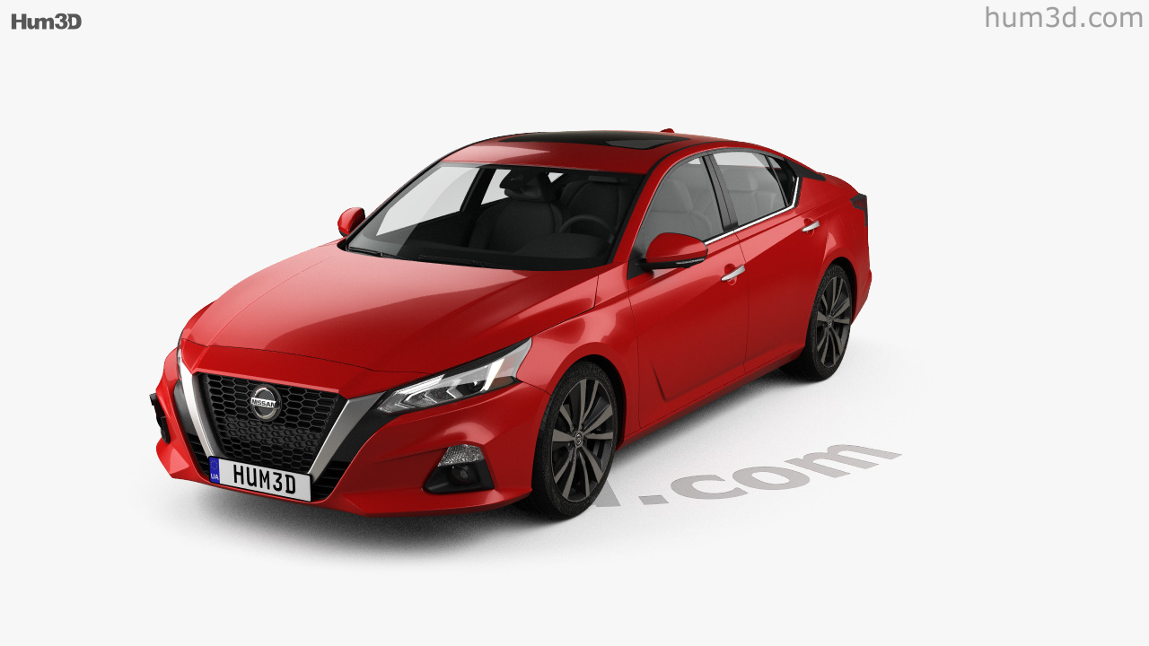 360 view of Nissan Altima Platinum 2021 3D model - 3DModels store