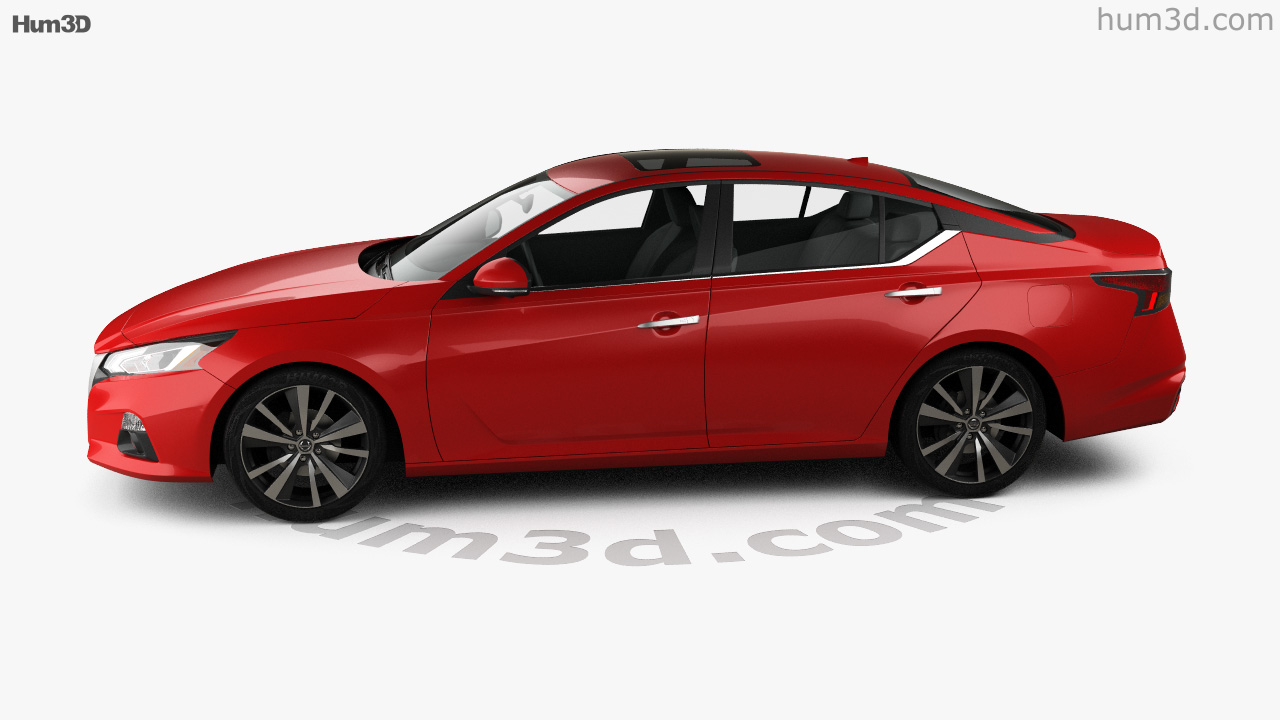 360 view of Nissan Altima Platinum 2021 3D model - 3DModels store