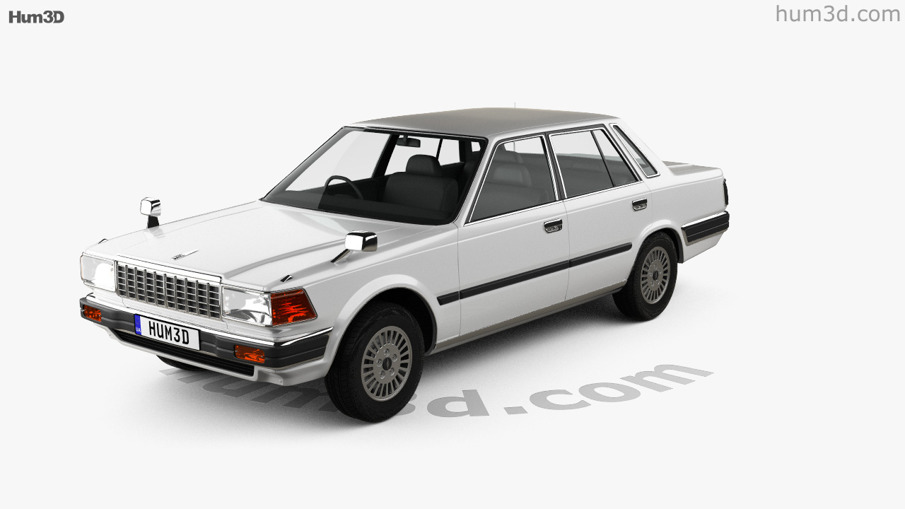 360 view of Nissan Cedric sedan 1984 3D model - 3DModels store