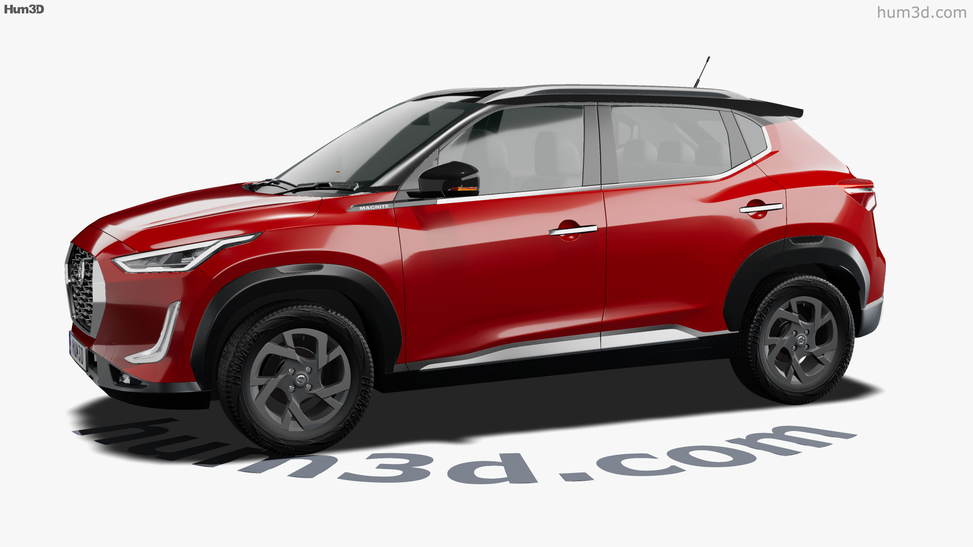 360 view of Nissan Magnite 2023 3D model - 3DModels store