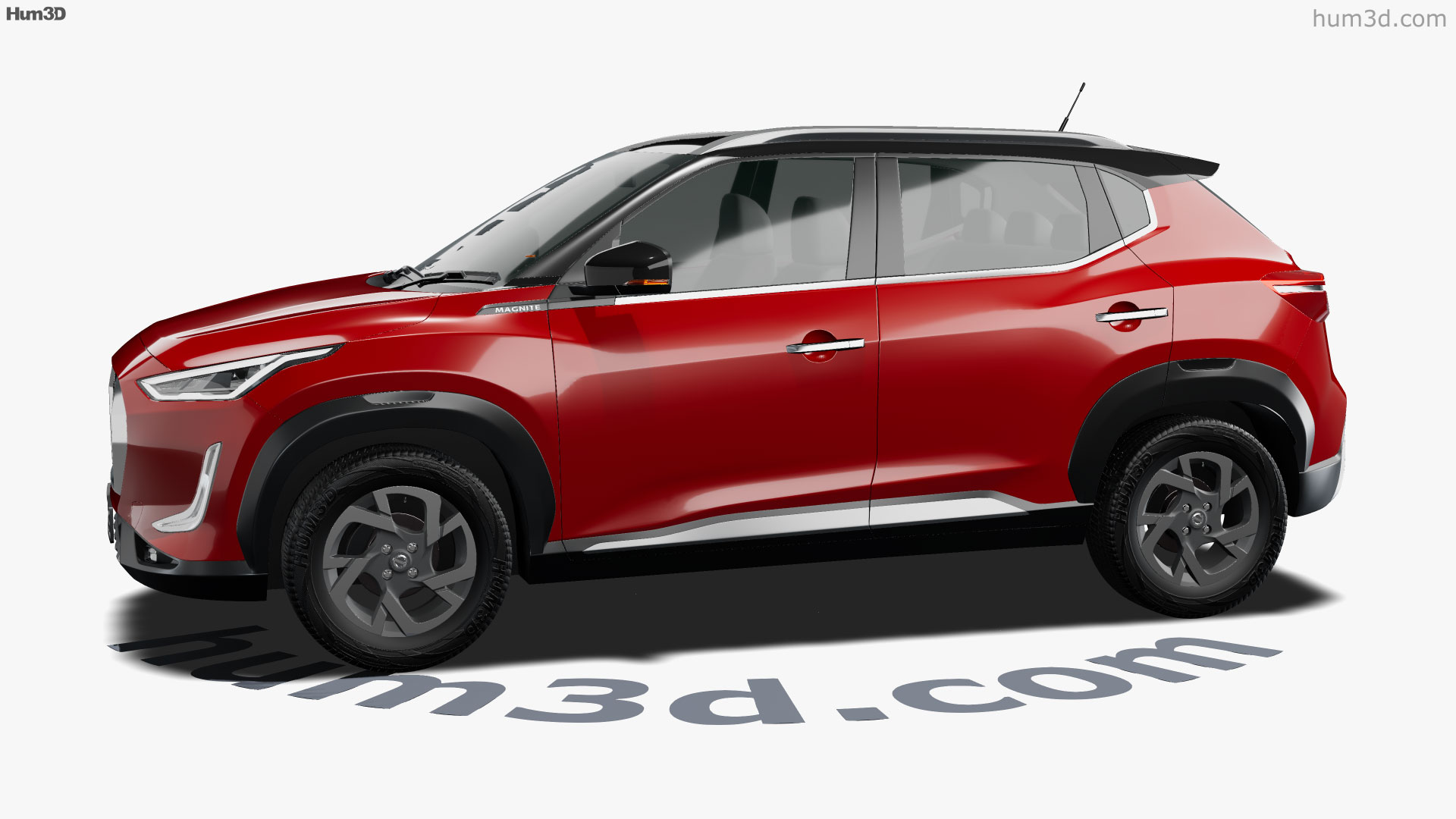 360 view of Nissan Magnite 2023 3D model - 3DModels store