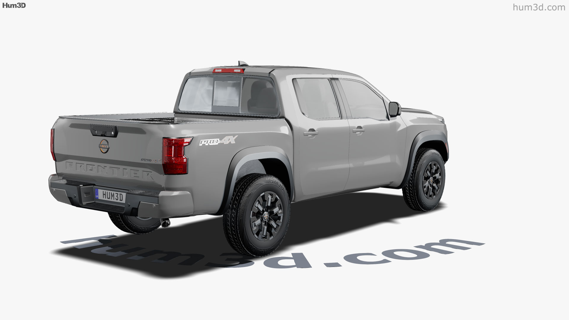 360 view of Nissan Frontier Pro-4X Crew Cab 2024 3D model - 3DModels store