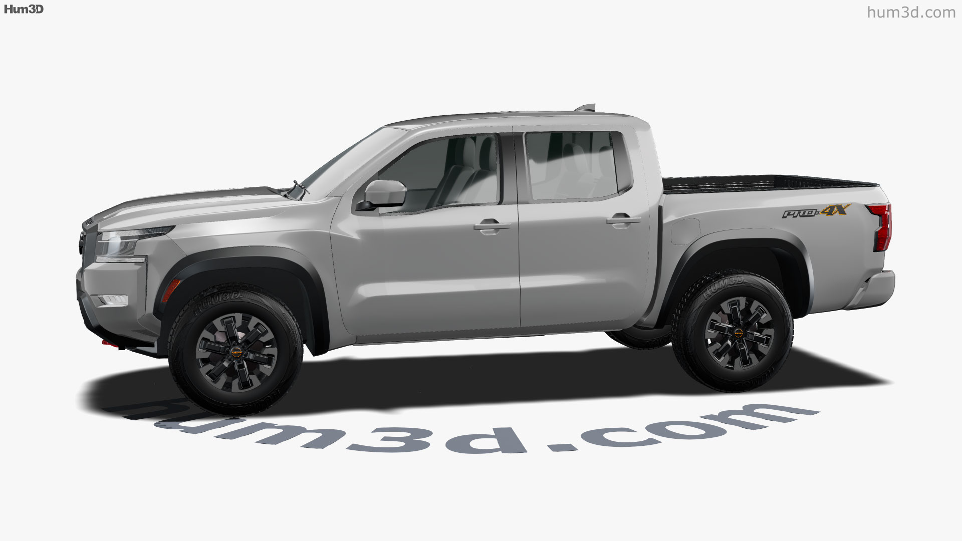 360 view of Nissan Frontier Pro-4X Crew Cab 2024 3D model - 3DModels store