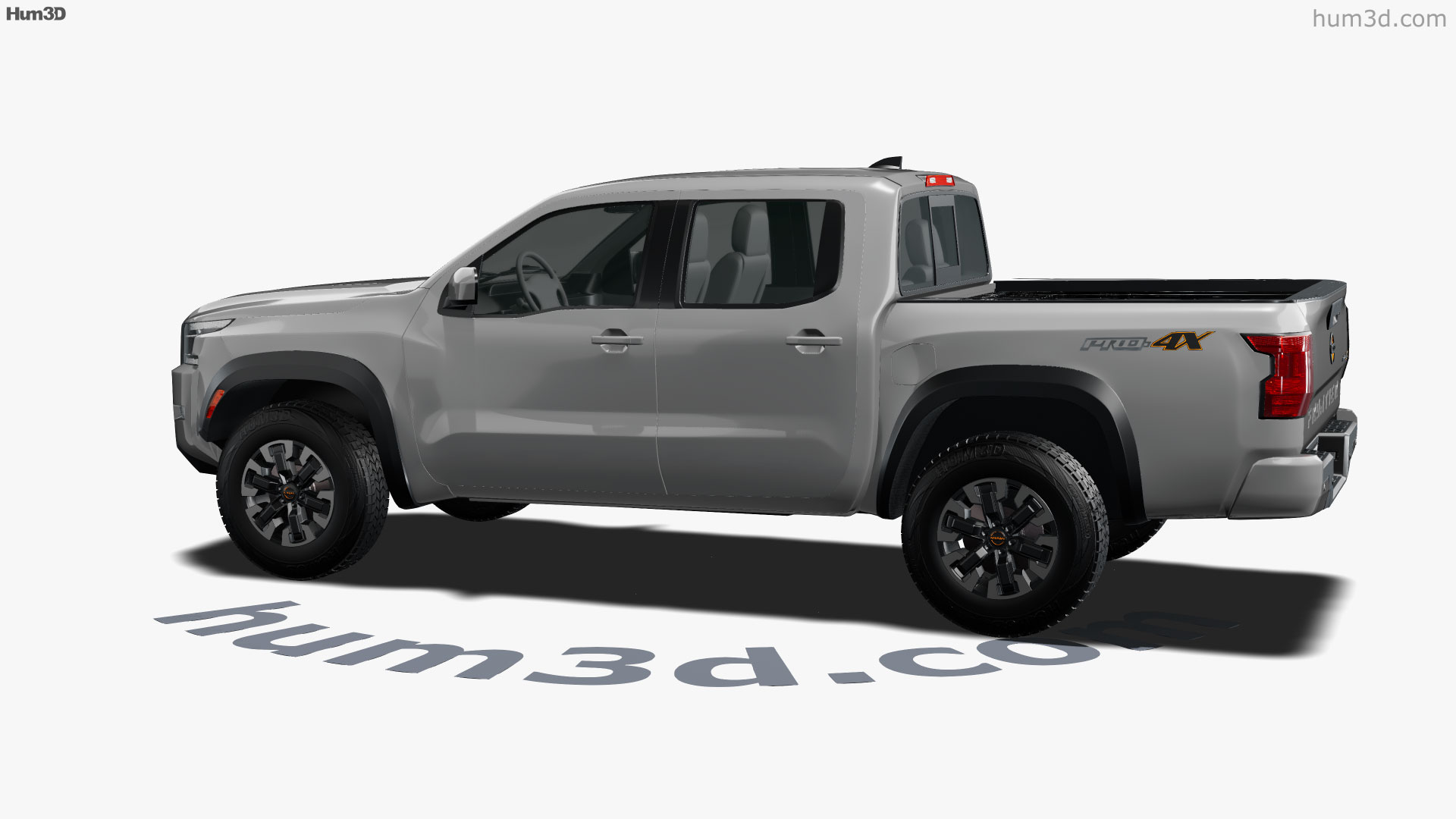 360 view of Nissan Frontier Pro-4X Crew Cab 2024 3D model - 3DModels store