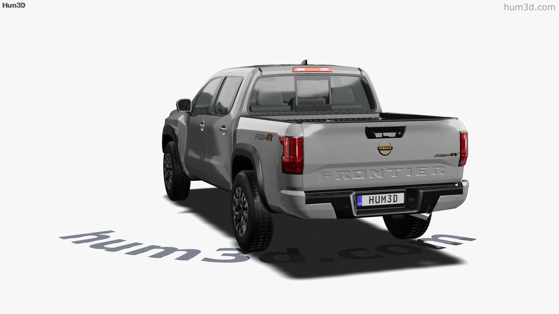 360 view of Nissan Frontier Pro-4X Crew Cab 2024 3D model - 3DModels store