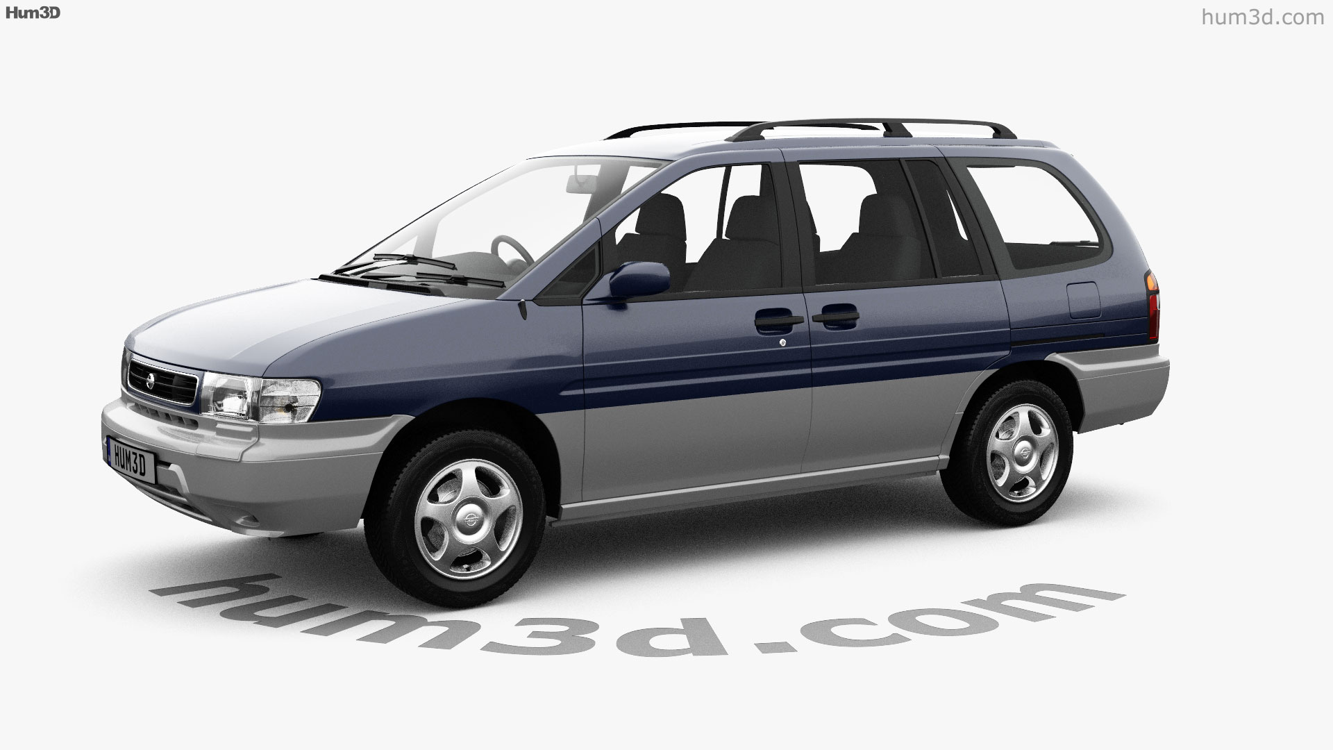 360 view of Nissan Prairie Joy 2002 3D model - 3DModels store
