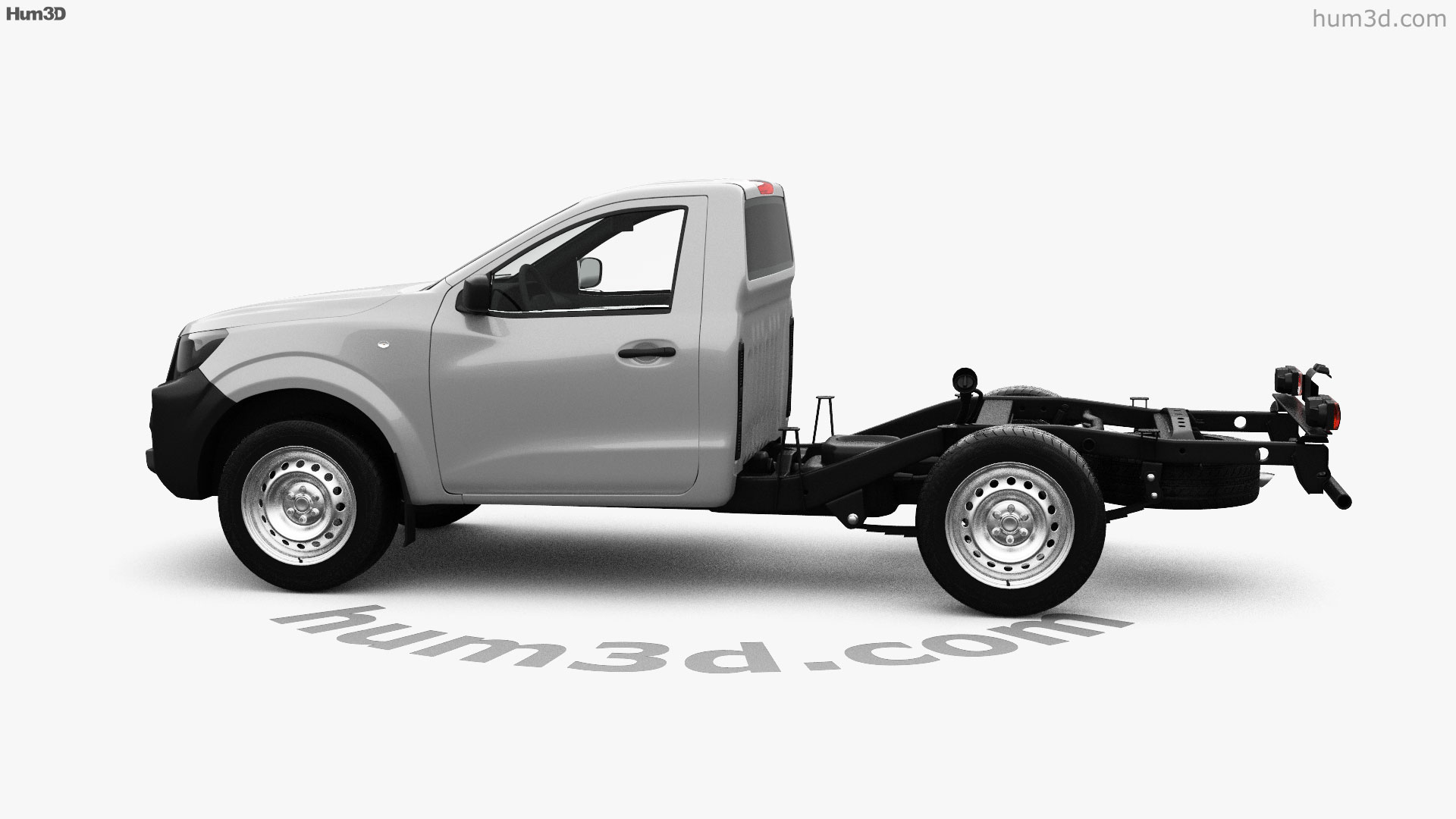 360 view of Nissan NP300 Single Cab Chassis 2024 3D model - 3DModels store
