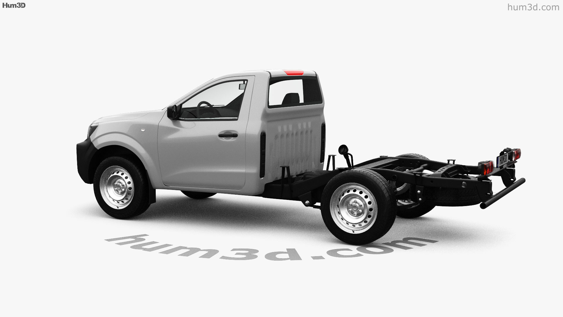 360 view of Nissan NP300 Single Cab Chassis 2024 3D model - 3DModels store