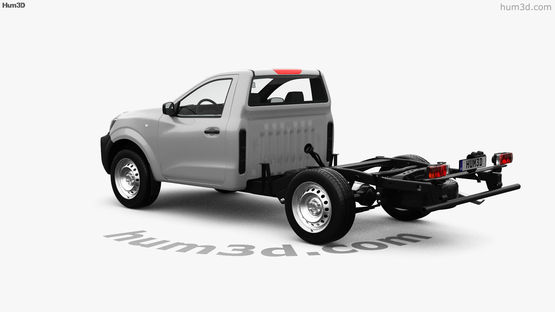 360 view of Nissan NP300 Single Cab Chassis 2024 3D model - 3DModels store