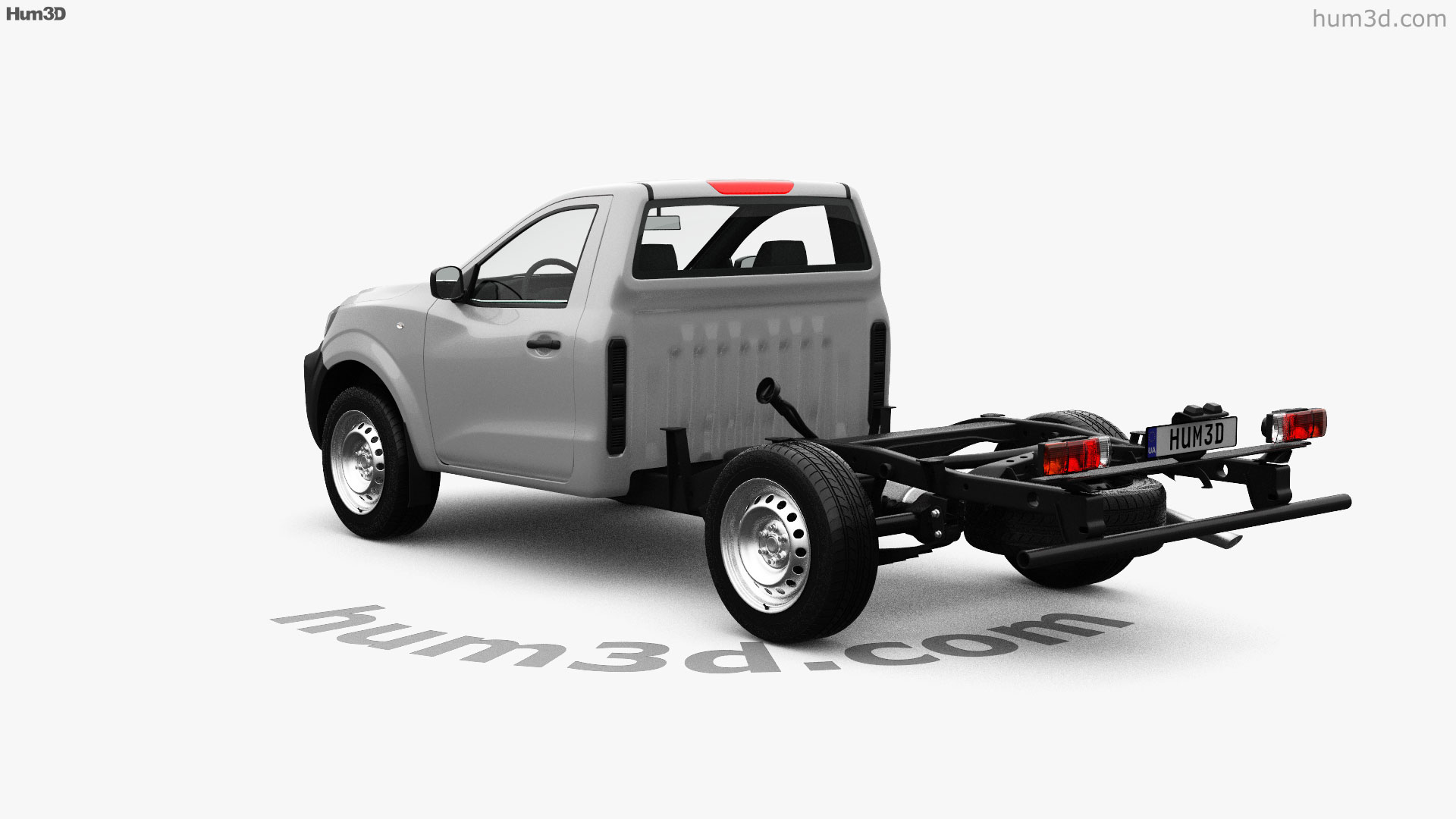 360 view of Nissan NP300 Single Cab Chassis 2024 3D model - 3DModels store