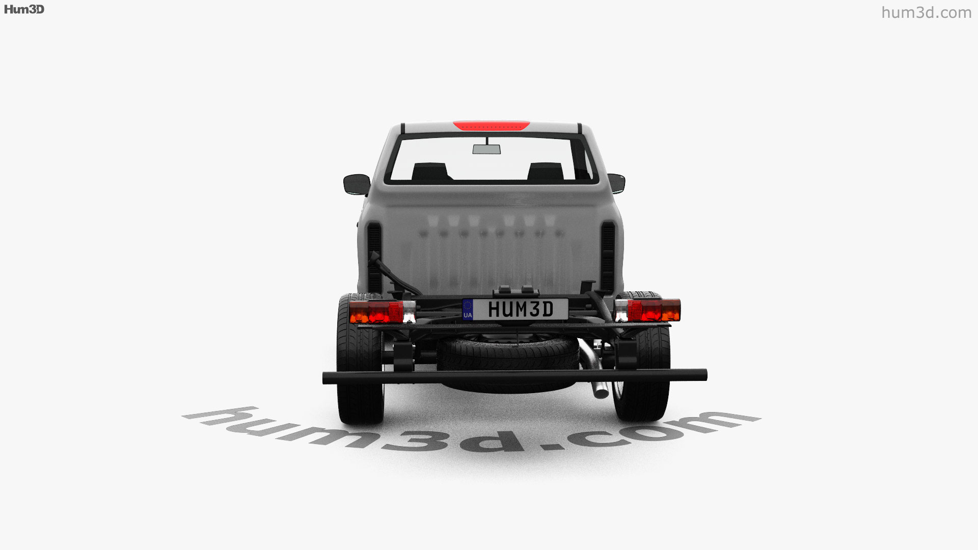 360 view of Nissan NP300 Single Cab Chassis 2024 3D model - 3DModels store