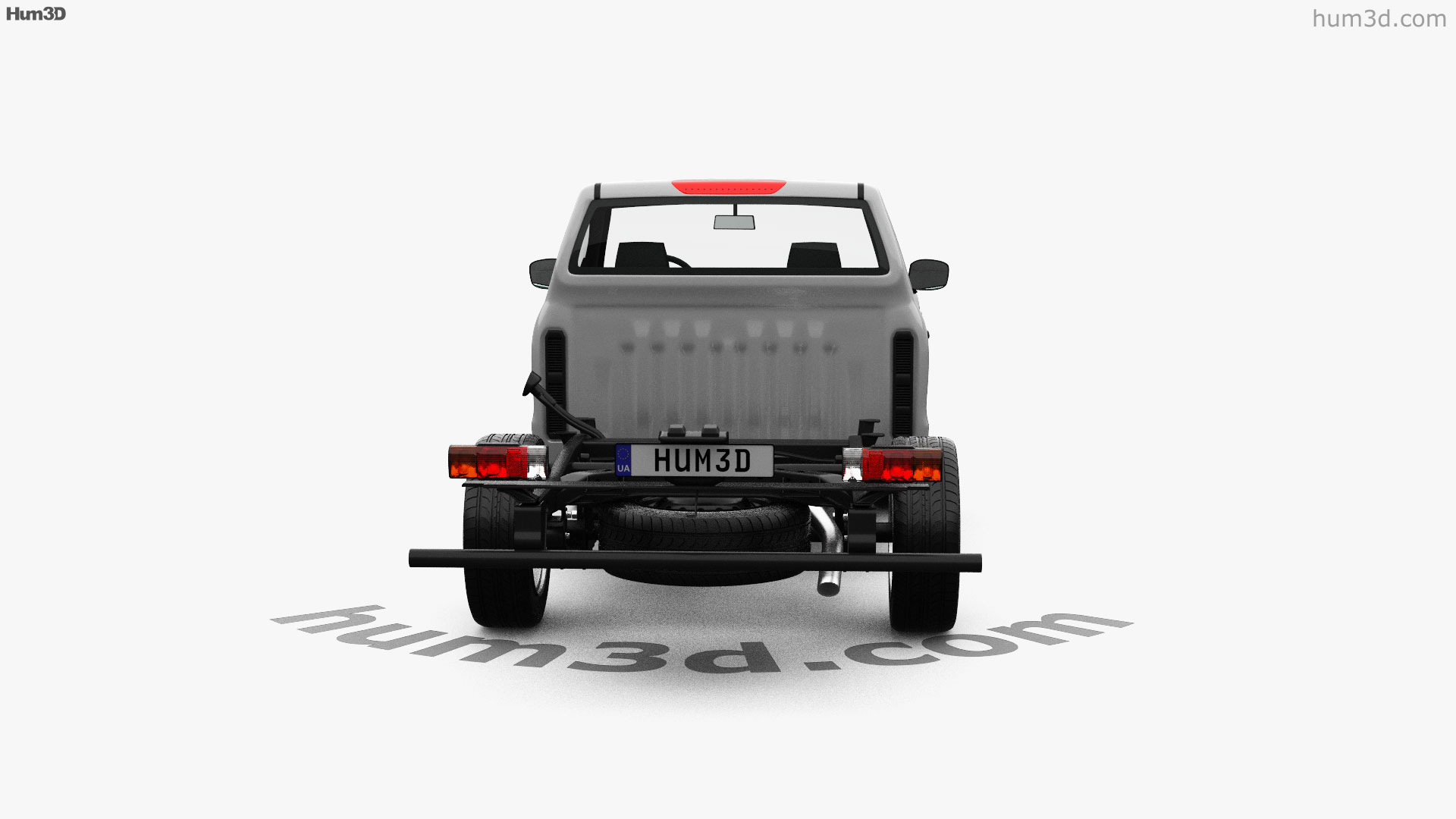 360 view of Nissan NP300 Single Cab Chassis 2024 3D model - 3DModels store
