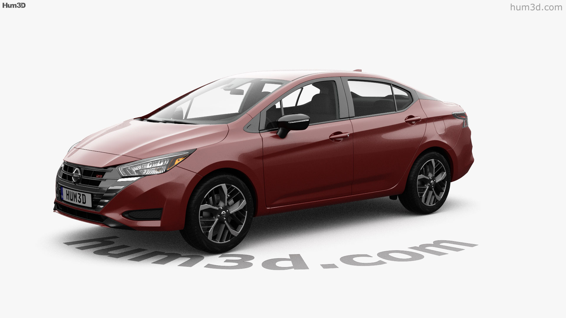 360 view of Nissan Versa sedan SR 2024 3D model - 3DModels store