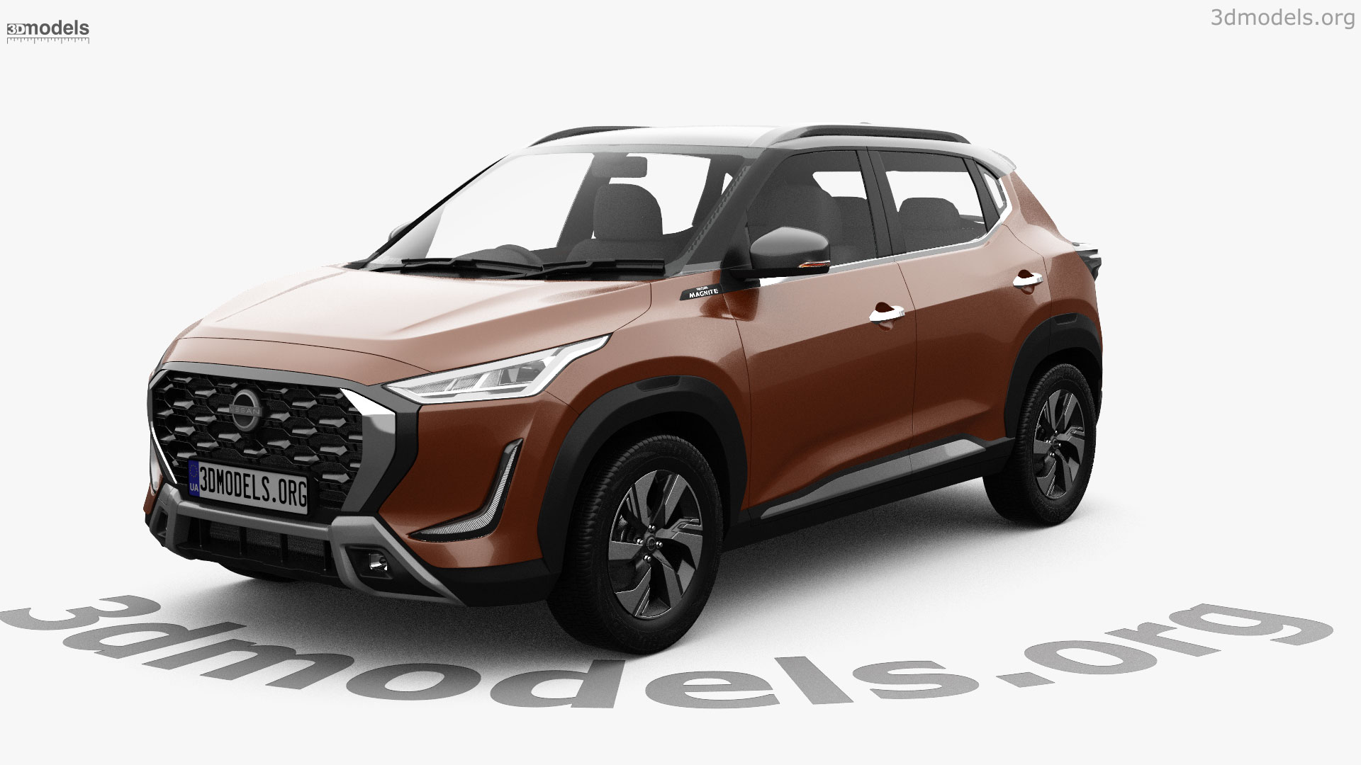 360 view of Nissan Magnite 2025 3D model - 3DModels store