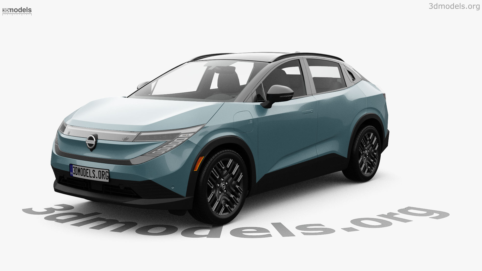 360 view of Nissan Leaf 2025 3D model - 3DModels store