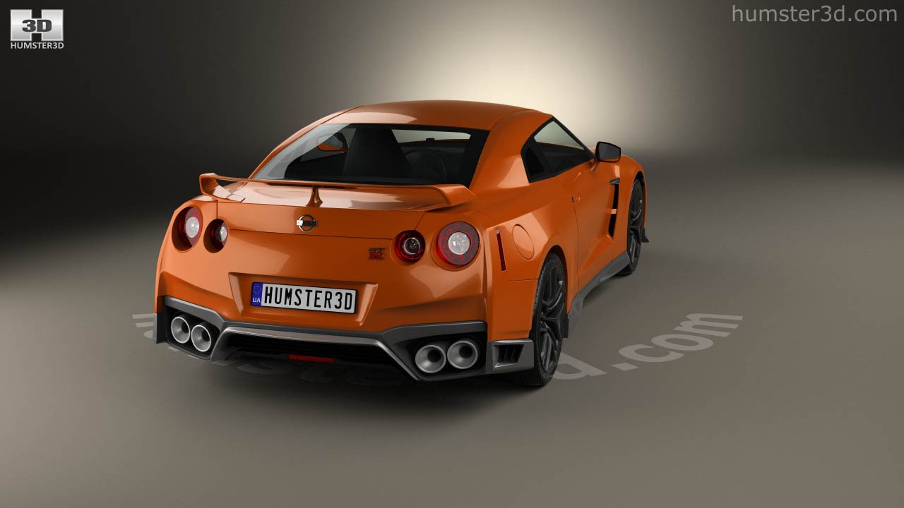 360 view of Nissan GT-R 2020 3D model - 3DModels store